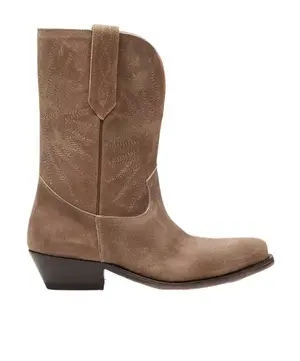 GOLDEN GOOSE Low Wish Star Boots - Grey