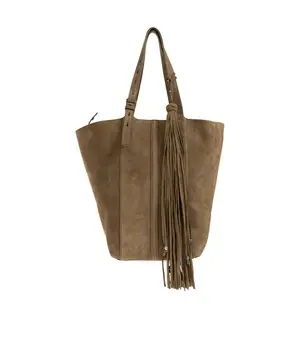 GOLDEN GOOSE Fringed Tote Bag - Brown