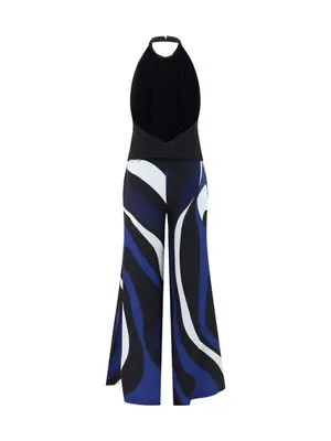 Emilio Pucci Halterneck Print Jumpsuit