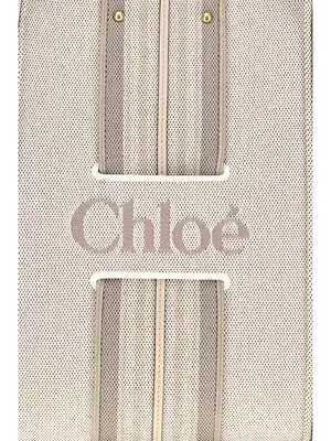 Chloé Woody Loop Canvas Tote Bag