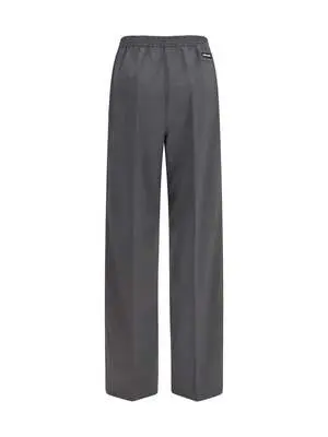Miu Miu Elasticated Straight Leg Wool Pants