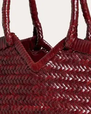 VIPERA Crudelia Woven Leather Shoulder Bag