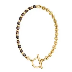 CORSO JEWELRY Bruna Gold Choker Tiger's Eye - Red