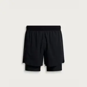 BANDIT Men’s 2 In 1 Shorts With Seamless Mesh Liner - Black