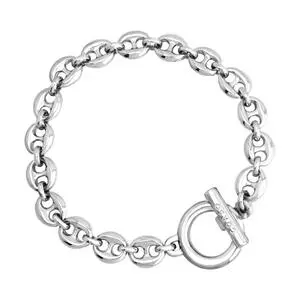 CORSO JEWELRY Mini Bruna Rhodium-plated Link Bracelet - Silver
