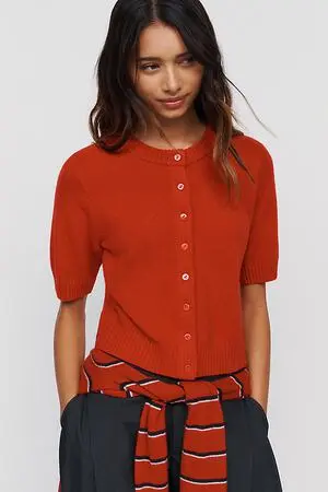REFORMATION Maude Cashmere-wool Cardigan - Red