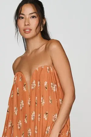 LEO LIN Dahlia Sweetheart Gown - Orange