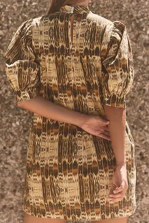 RO'S GARDEN Jamelia Cotton Mini Dress