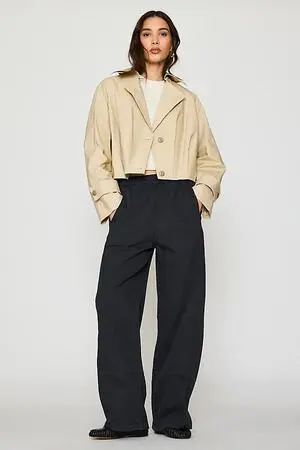 PILCRO Izzie Relaxed Pull-on Barrel Pants - Phantom