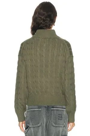 Polo Ralph Lauren Long Sleeve Sweater In Army