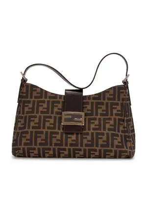Fendi Zucca Shoulder Bag - Brown