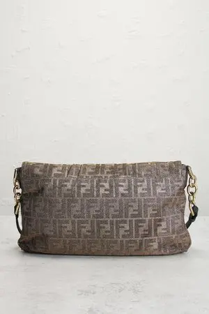 Fendi Zucchino Baguette Shoulder Bag