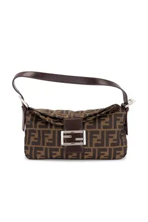 Fendi Zucca Baguette Shoulder Bag - Brown