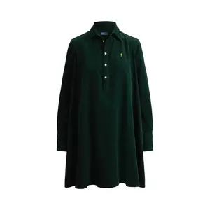 Ralph Lauren Corduroy Pleated Shirtdress
