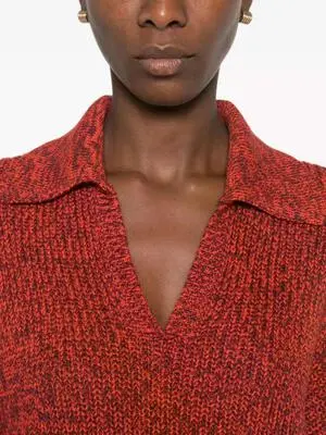 TELA Beni Marl-knit V-neck Sweater