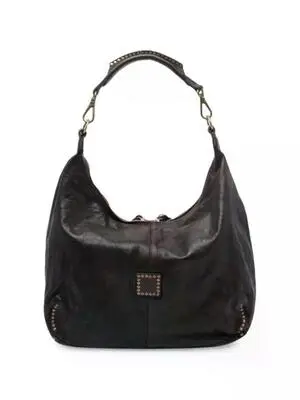 CAMPOMAGGI Studded Leather Shoulder Bag - Brown