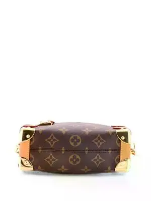 LOUIS VUITTON Side Trunk Handbag Monogram Canvas Pm Shoulder Bag - Brown
