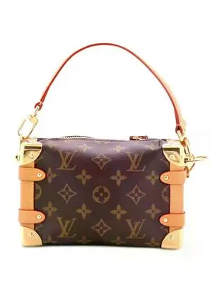 LOUIS VUITTON Side Trunk Handbag Monogram Canvas Pm Shoulder Bag - Brown