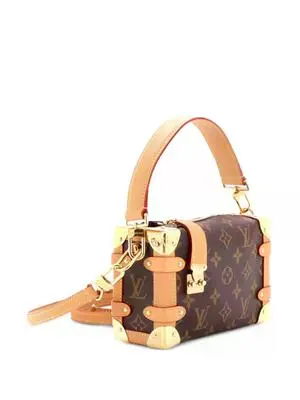 LOUIS VUITTON Side Trunk Handbag Monogram Canvas Pm Shoulder Bag - Brown