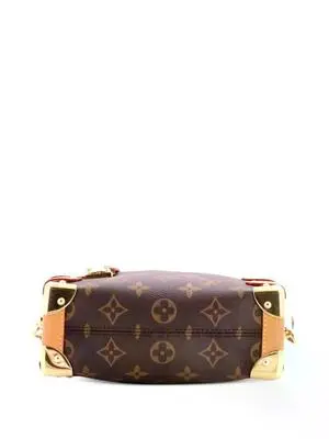 LOUIS VUITTON Side Trunk Handbag Monogram Canvas Pm Shoulder Bag - Brown