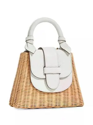 Pamela Munson Petite Lady Rattan Top Handle Bag