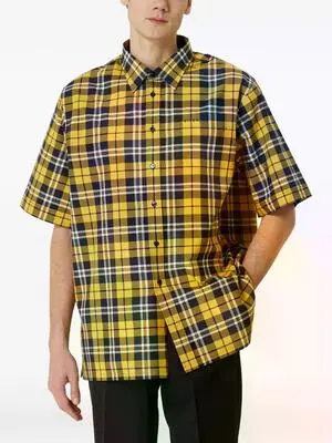 Givenchy Check-pattern Short-sleeve Shirt - Yellow