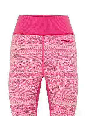 Kari Traa Fair-isle Pattern Performance Leggings