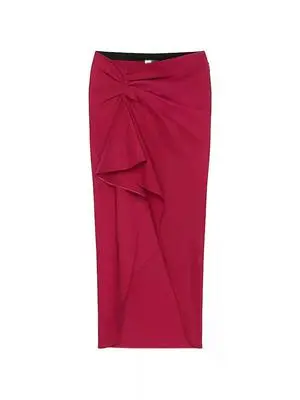 Givenchy Ruffled Asymmetric Midi Skirt