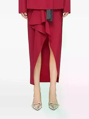 Givenchy Ruffled Asymmetric Midi Skirt