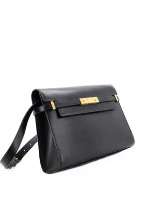Saint Laurent Leather Manhattan Medium Shoulder Bag - Black