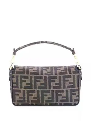 Fendi Baguette Nm Bag Zucca Canvas Mini Crossbody Bag