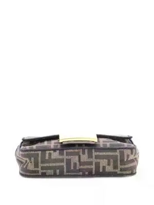 Fendi Baguette Nm Bag Zucca Canvas Mini Crossbody Bag