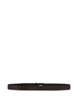 ALBERTO LUTI Intreccio Suede Belt