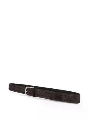 ALBERTO LUTI Intreccio Suede Belt
