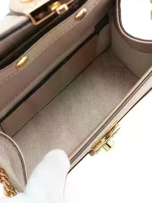 Gucci 2016-2026 Small Gg Supreme Web Ophidia Top Handle Bag Satchel
