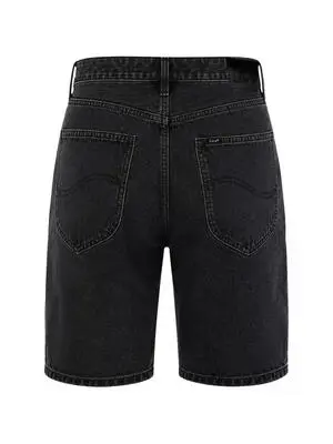 LEEM Asher Logo-patch Denim Shorts