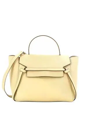 Celine Celine Belt Bag Textured Leather Shoulder Bag Yellow