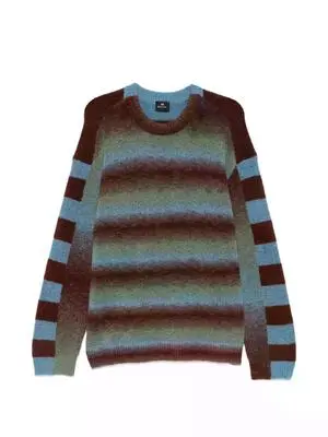 Paul Smith Gradient-effect Striped Sweater - Blue