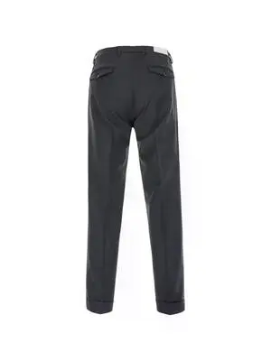 MICHAEL COAL Pleated Turned-up Trousers
