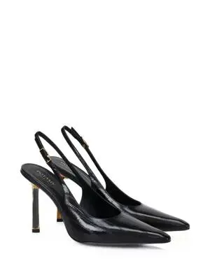 POTAMY Embossed Slingback Pumps - Black
