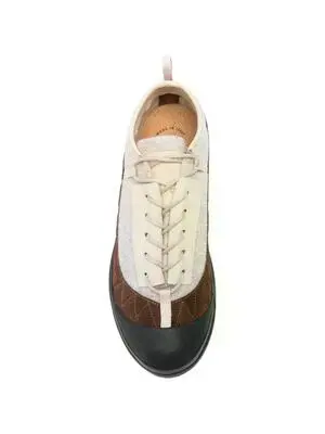 RANRA Zig-zag Stitched Panelled Sneakers