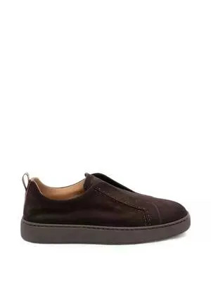 Santoni Victory Slip-on Sneakers - Brown
