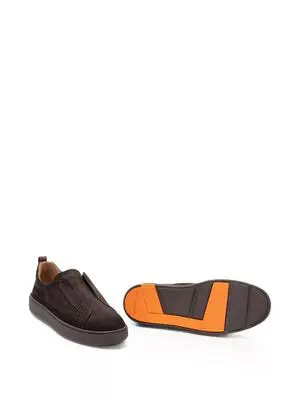 Santoni Victory Slip-on Sneakers - Brown