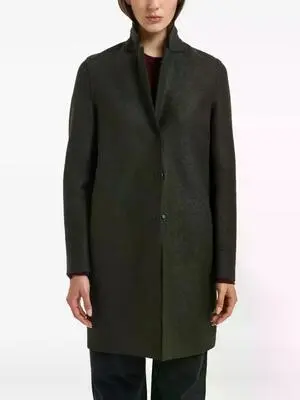Harris Wharf London Coocun High-neck Single-breasted Coat