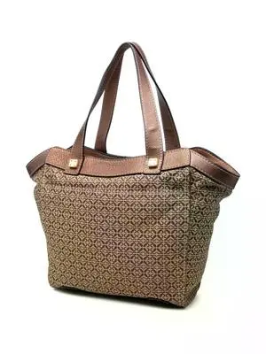 Loewe 2007 Anagram Canvas Tote Bag - Brown