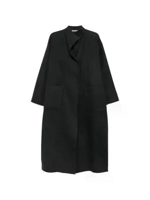 Dusan High-neck Patch-pocket Coat