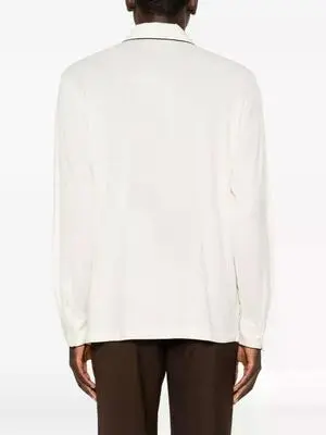 TOM FORD Piped-trim Long-sleeved Polo Shirt
