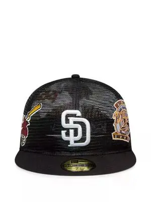 New Era 59fifty Logo-patch Mesh Cap - Black