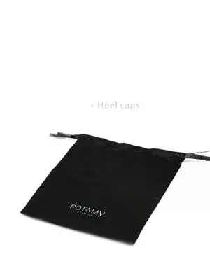 POTAMY Cylinder-heel Leather Pumps