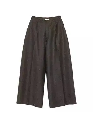 RUOHAN Basalt Elen Pleated Wide-leg Trousers